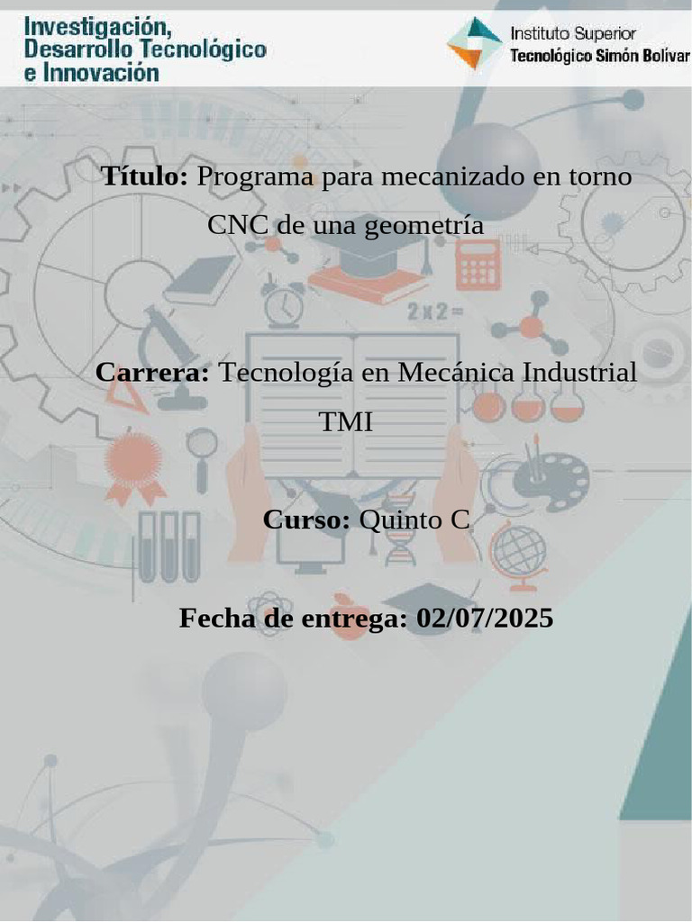 Ejercicio 1 Torno Cnc | PDF | Mecanizado | Sector secundario de la economía