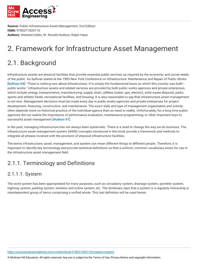 Infrastructure Asset Management Framework | PDF | Infrastructure | Air ...