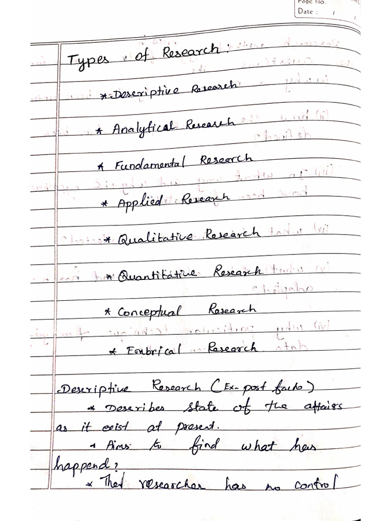 Descriptive Vs Analytical Research | PDF