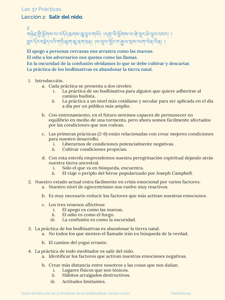 37practicas GuionL2 | PDF | Bodhisattva | Sicología
