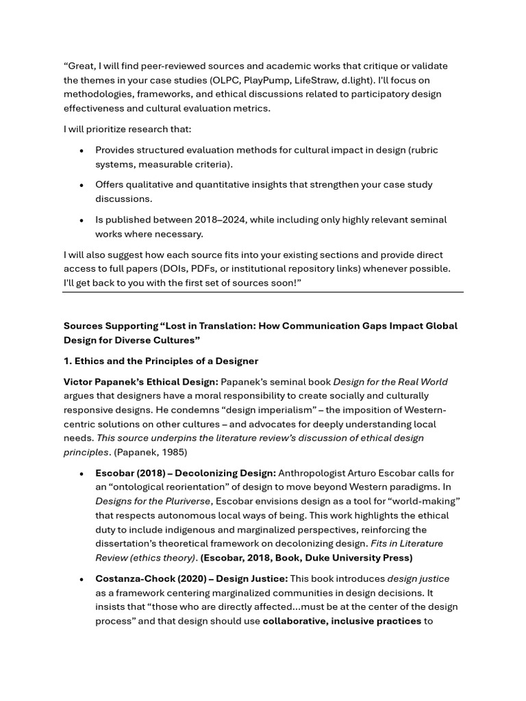 Sources Supporting - Lost in Translation - How Communication Gaps ...