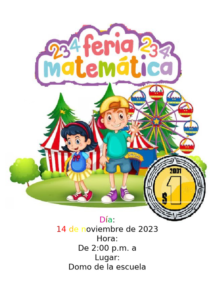 Cartel Feria de Las Matematicas | PDF
