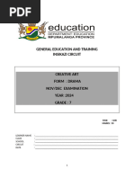 Visual Art Exam - Term 4 (Grade 7) 2024 | PDF | Multiple Choice