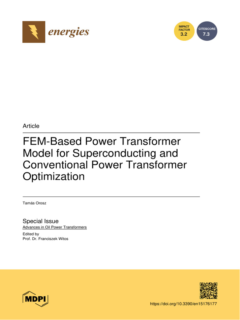 FEM-Based Power Transformer | PDF | Transformer | High Temperature ...