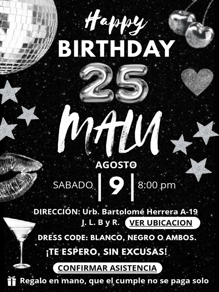 Invitacion Cumple Malu | PDF