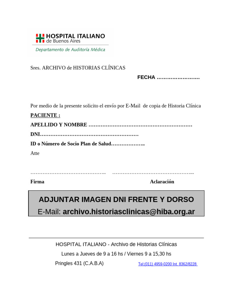 Solicitud Vía Email | PDF