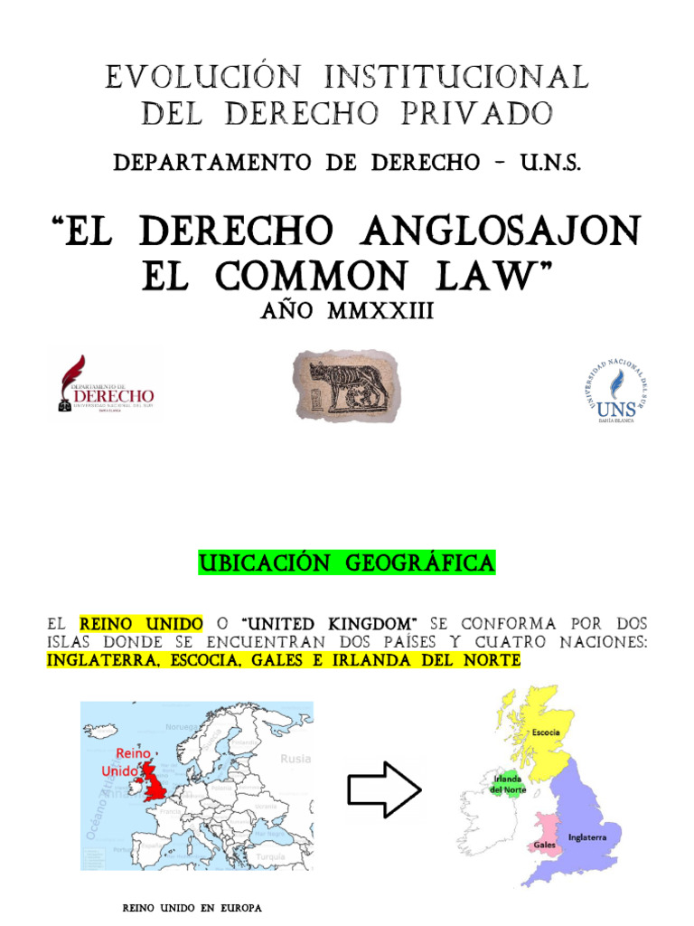 Evolución del Derecho Anglosajón | PDF | Ley común | Equidad (ley)