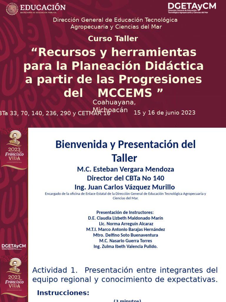 R y H para La PD A Partir de Las Progresiones Del MCCEMS, 14 y 15 de Junio | PDF | Plan de ...