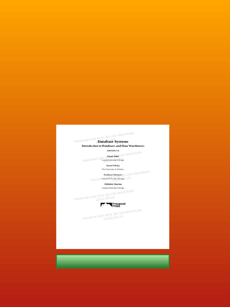 Database Systems Introduction To Databases and Data Warehouses 2nd Edition Nenad Jukić Download ...