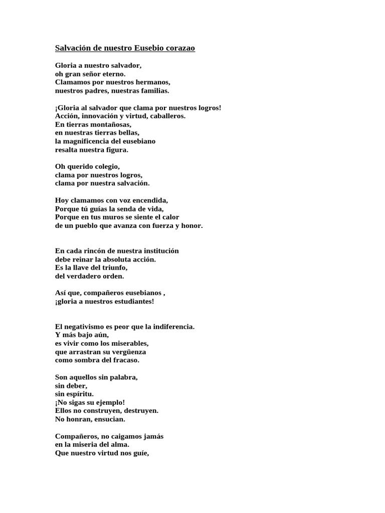 Poesia A Eusebio Corazao | PDF