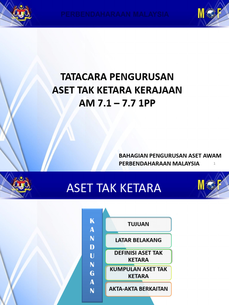 Tatacara Pengurusan Aset Tak Ketara Ringkasan | PDF