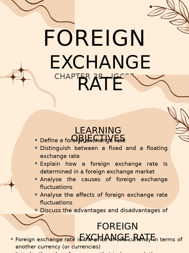 Understanding Foreign Exchange Rates | PDF | Exchange Rate | Currency ...