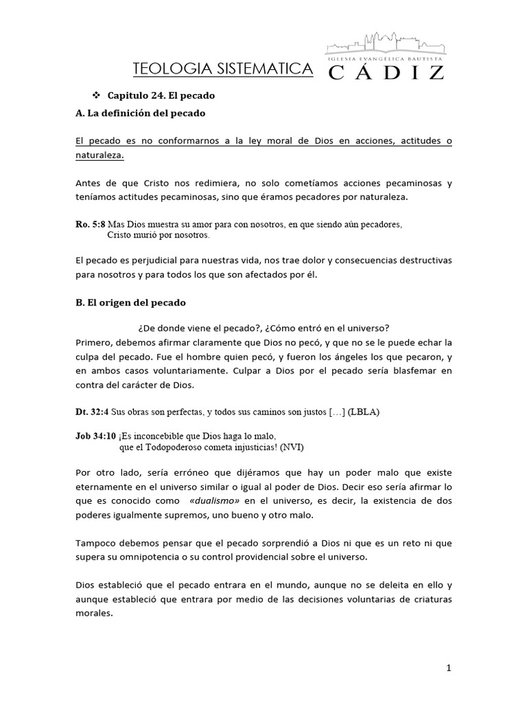 Pecado Original: Definición y Origen | PDF | Pecado | Jesús