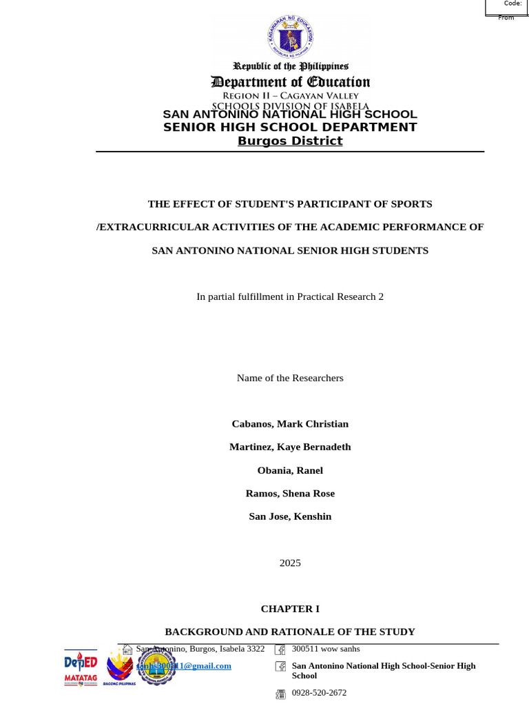 The Effect of Students Participant of SPORTS Extracurricular Activities ...