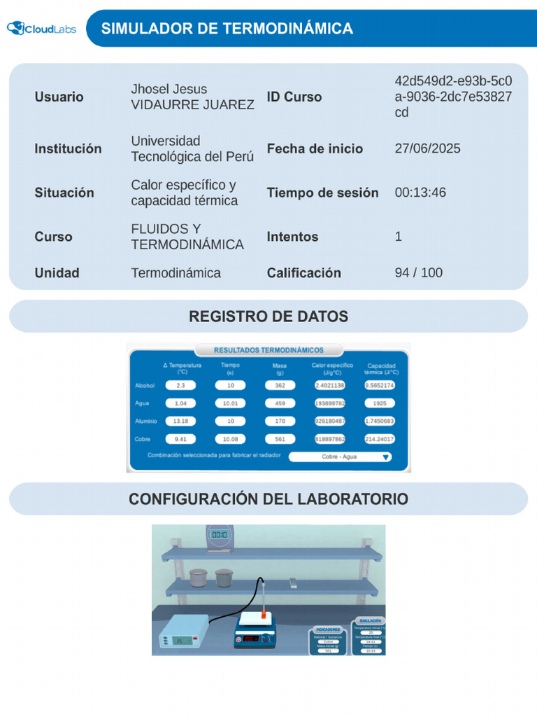 Calor específico y capacidad térmica | PDF
