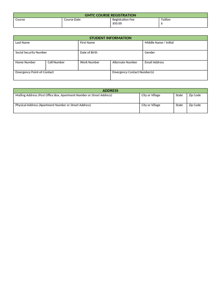 GMTC COURSE REGISTRATION (Arpit) | PDF