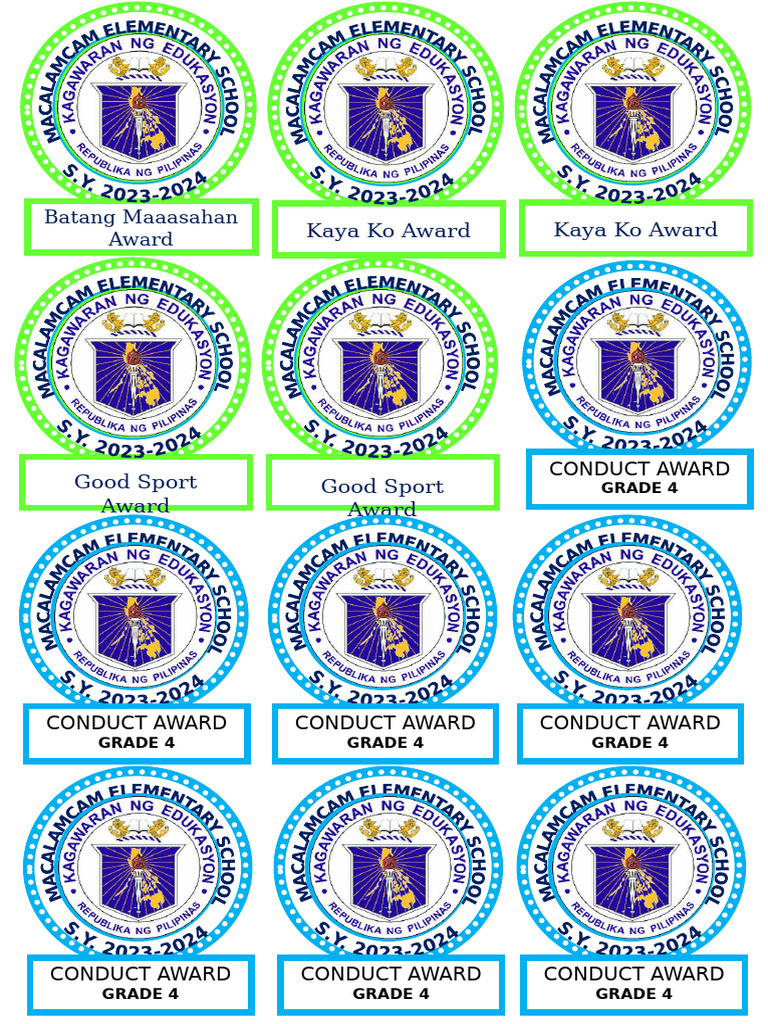 Kindergarten Award Recognition Ribbons | PDF