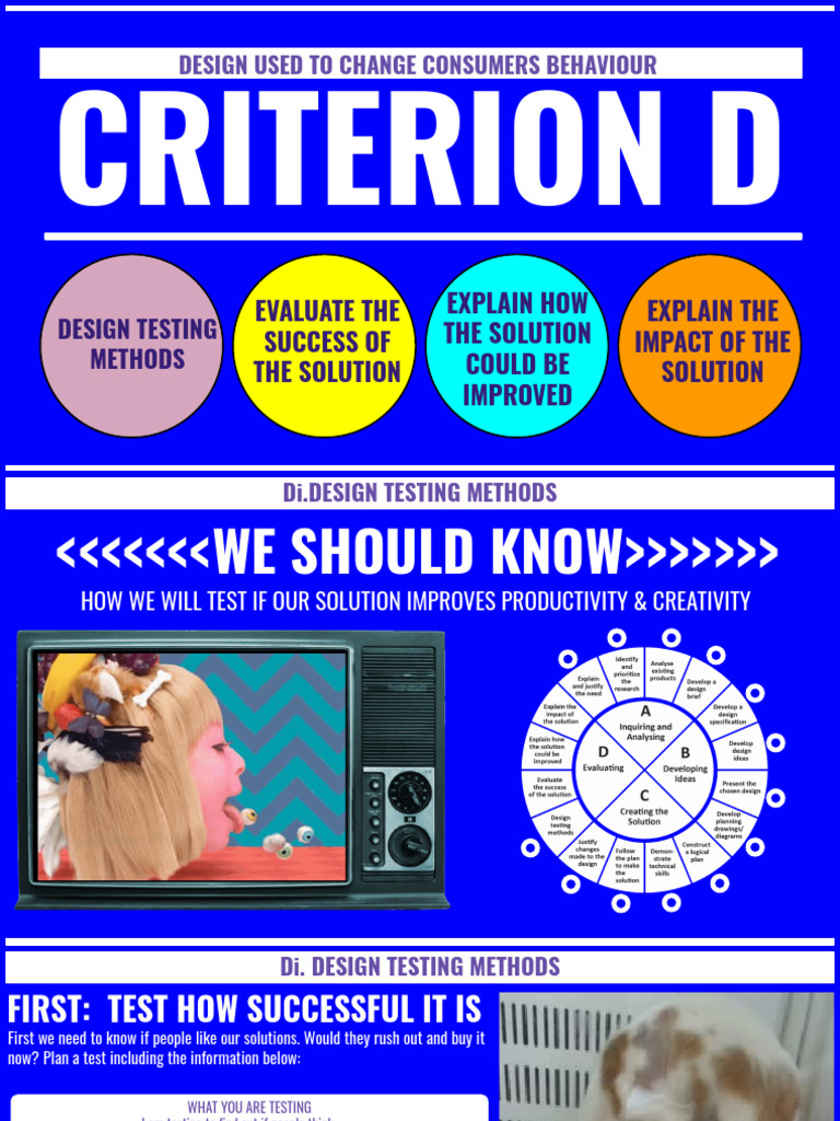 Testing and Improving Design Solutions | PDF | Cognitive Science ...