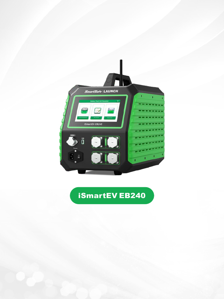 SmartSafe ISmartEV EB240 Equalizer Machine For EV Product Catalog | PDF ...