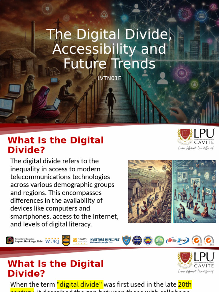 The Digital Divide Accessibility and Future Trends | PDF | Virtual ...