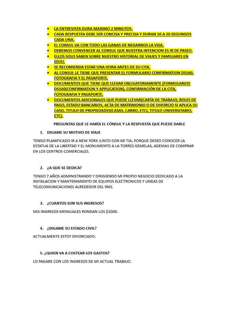 Preguntas Entrevista Byron | PDF