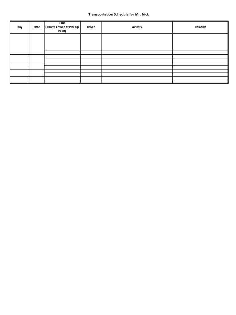Eco Drive Bus Schedule Overview | PDF