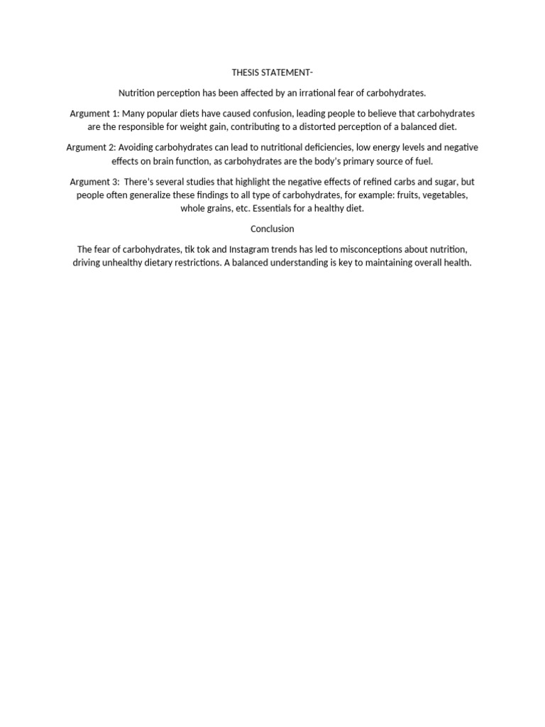 Thesis Statement | PDF