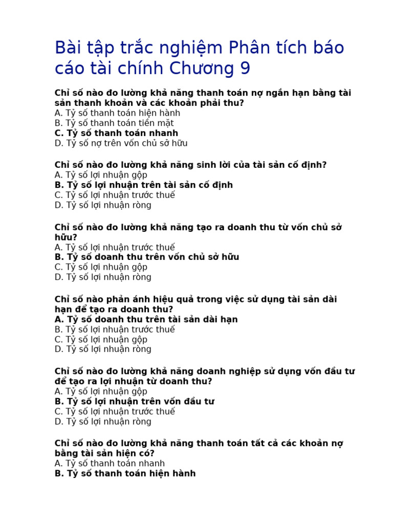 Bai Tap PTBCTC | PDF