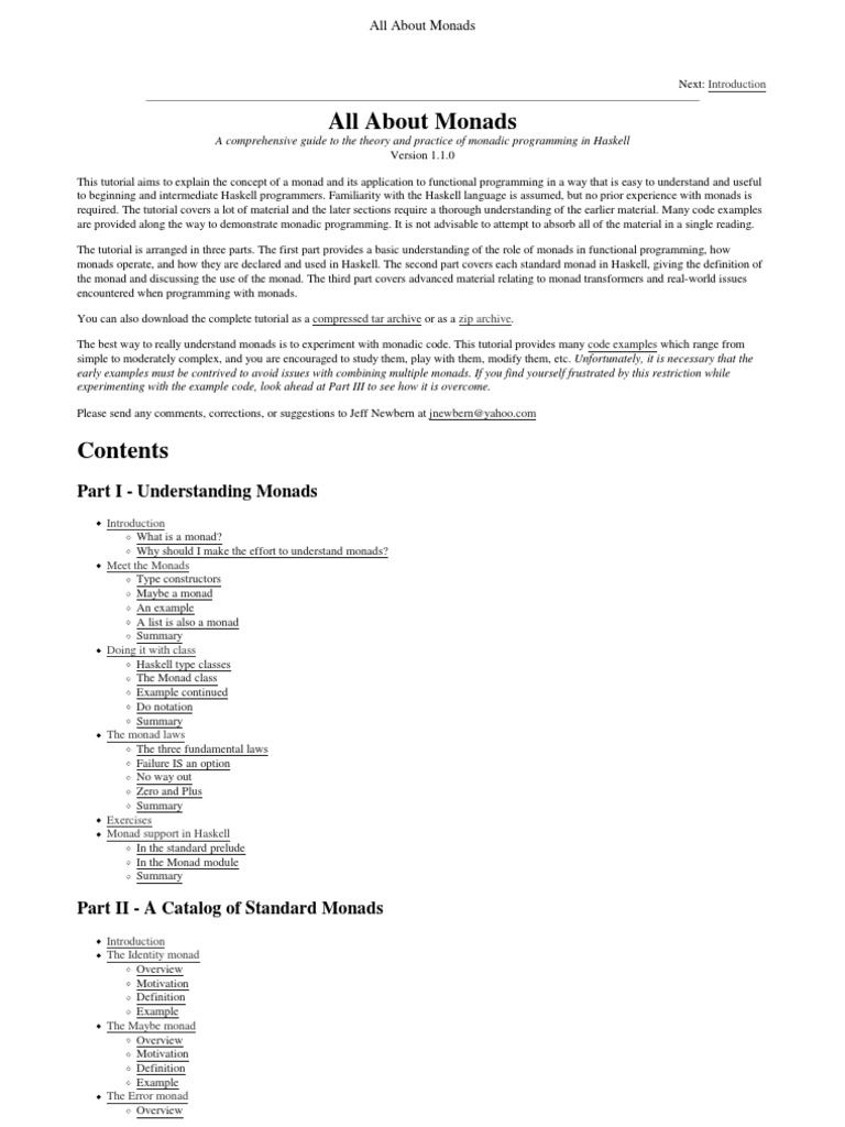 All About Monads | PDF