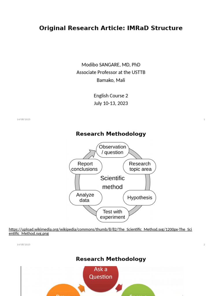 Imrad Structure 07-10-2023 | PDF | Psychological Concepts | Cognition