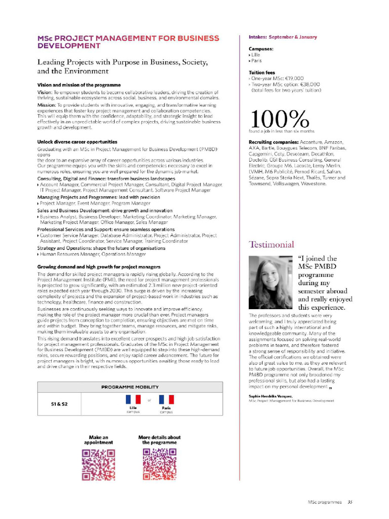 MSC Project Management Skema | PDF