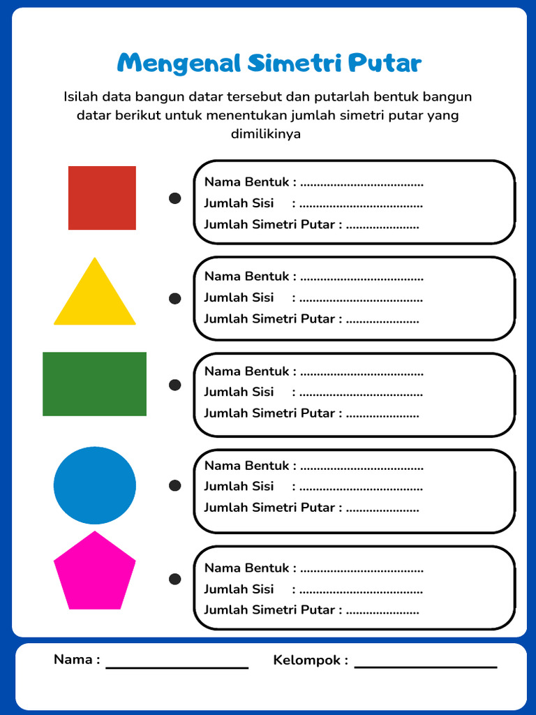 Mengenal Simetri Putar Bangun Datar | PDF