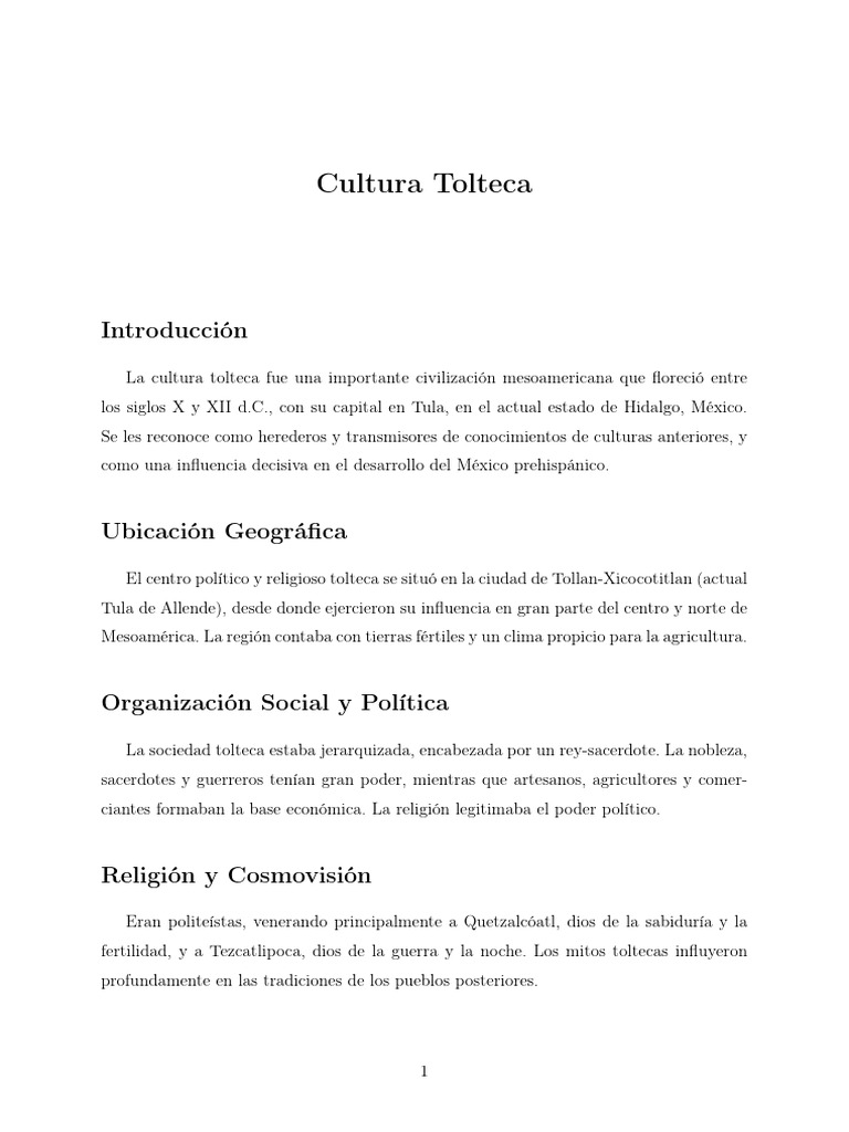 Tolteca | PDF