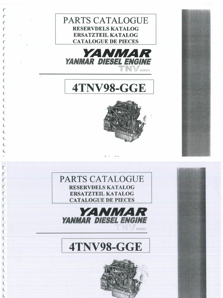 Engine Yanmar 4tnv98 GGE | PDF