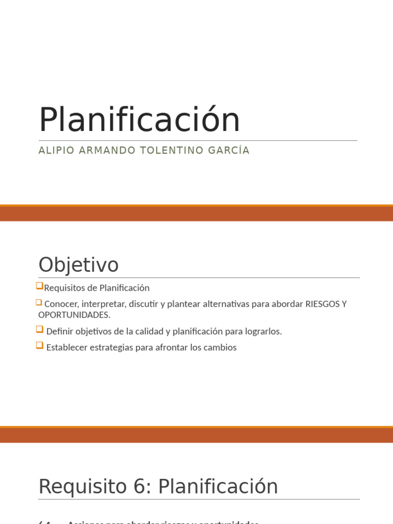 Planificación para SGC | PDF