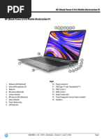 HP Z2 Tower G4 Quickspecs | PDF | Solid State Drive | Computing