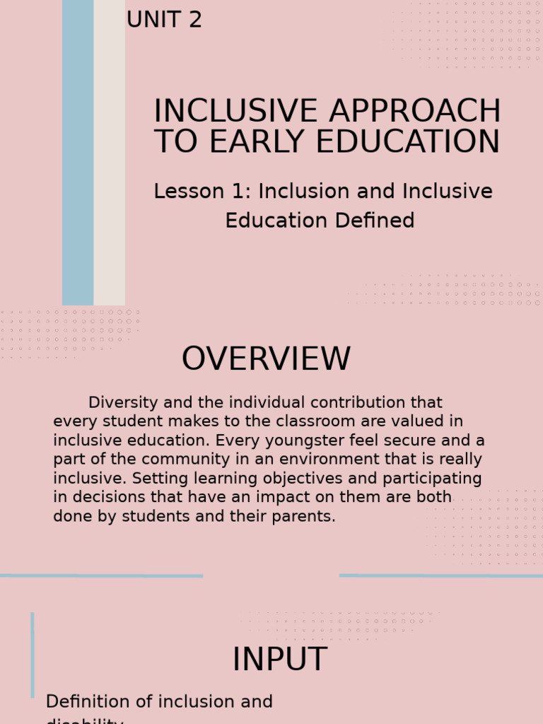 Inclusive Education Overview and Strategies | PDF | Inclusion ...