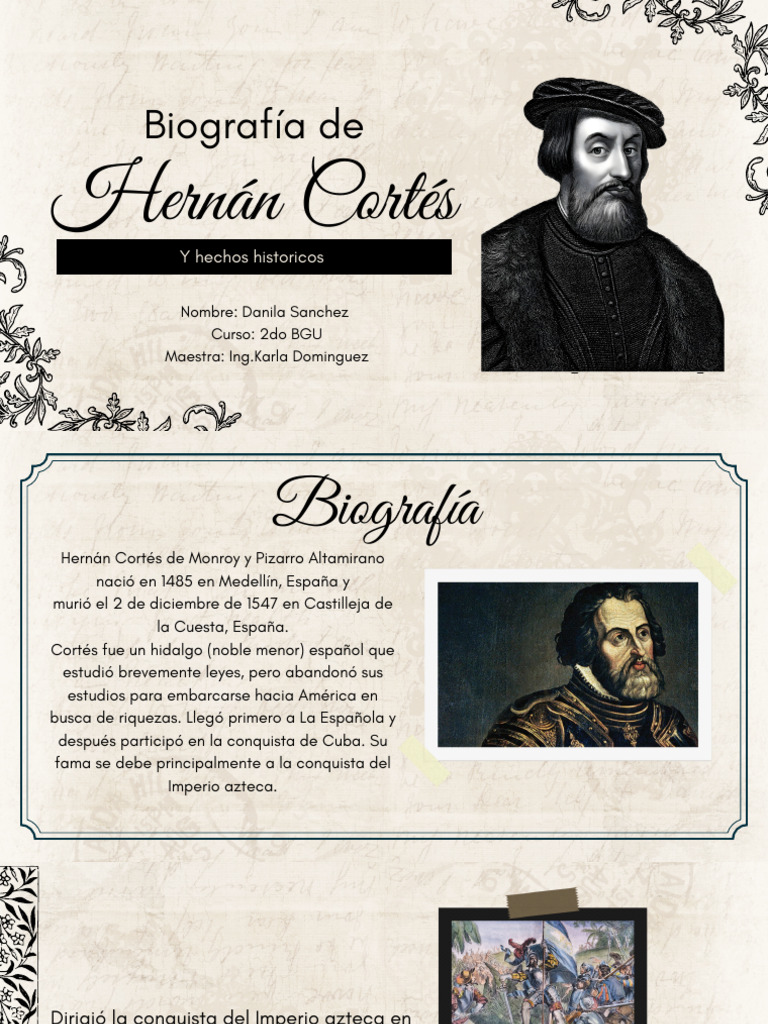 Biografia de Hernán Cortés.2 | PDF