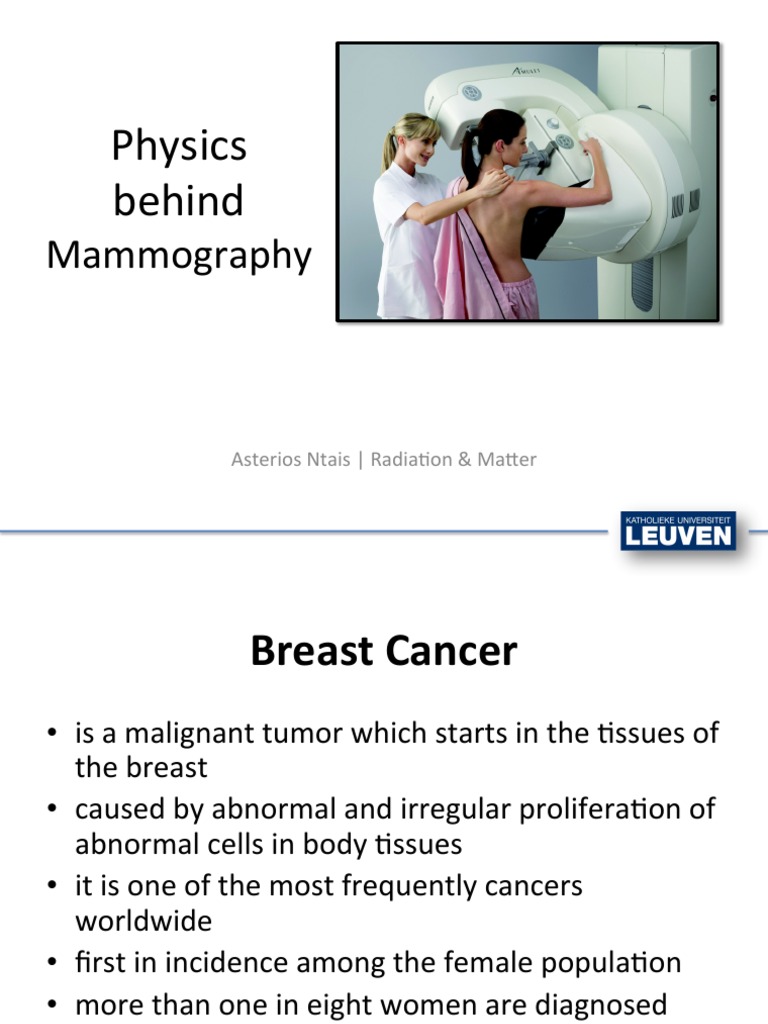 Physics Behind Mammography | PDF | Mammography | Breast