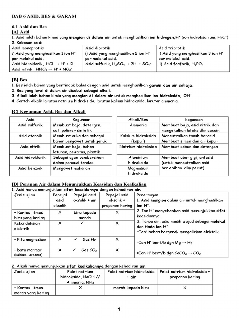 PP Bab 6 Nota Kimia t4 KSSM | PDF