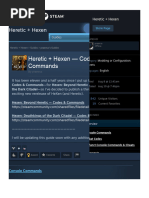 How To Use Seeds of Chaos Console Commands and Cheats | PDF | Command ...
