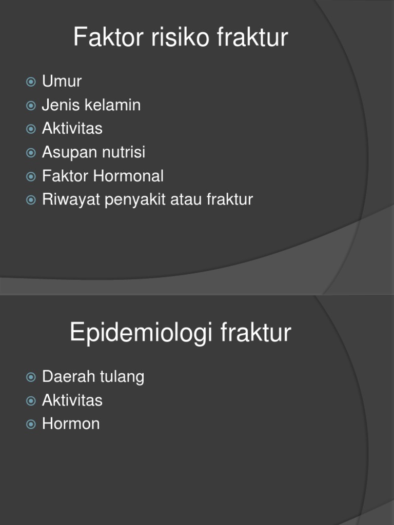Faktor Risiko Fraktur | PDF