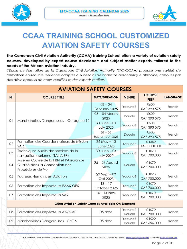 Efo Ccaa Aviation Safety Security | PDF