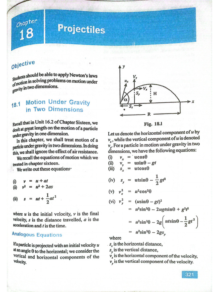 Projectile Motion | PDF