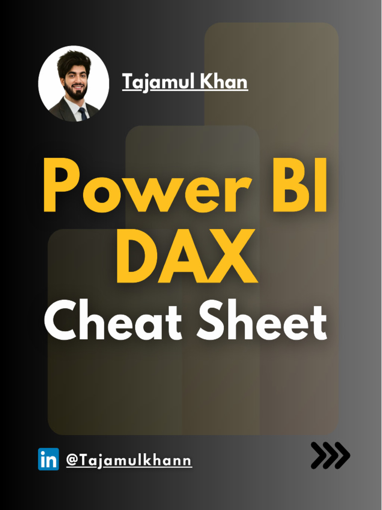 DAX Cheatsheet | PDF