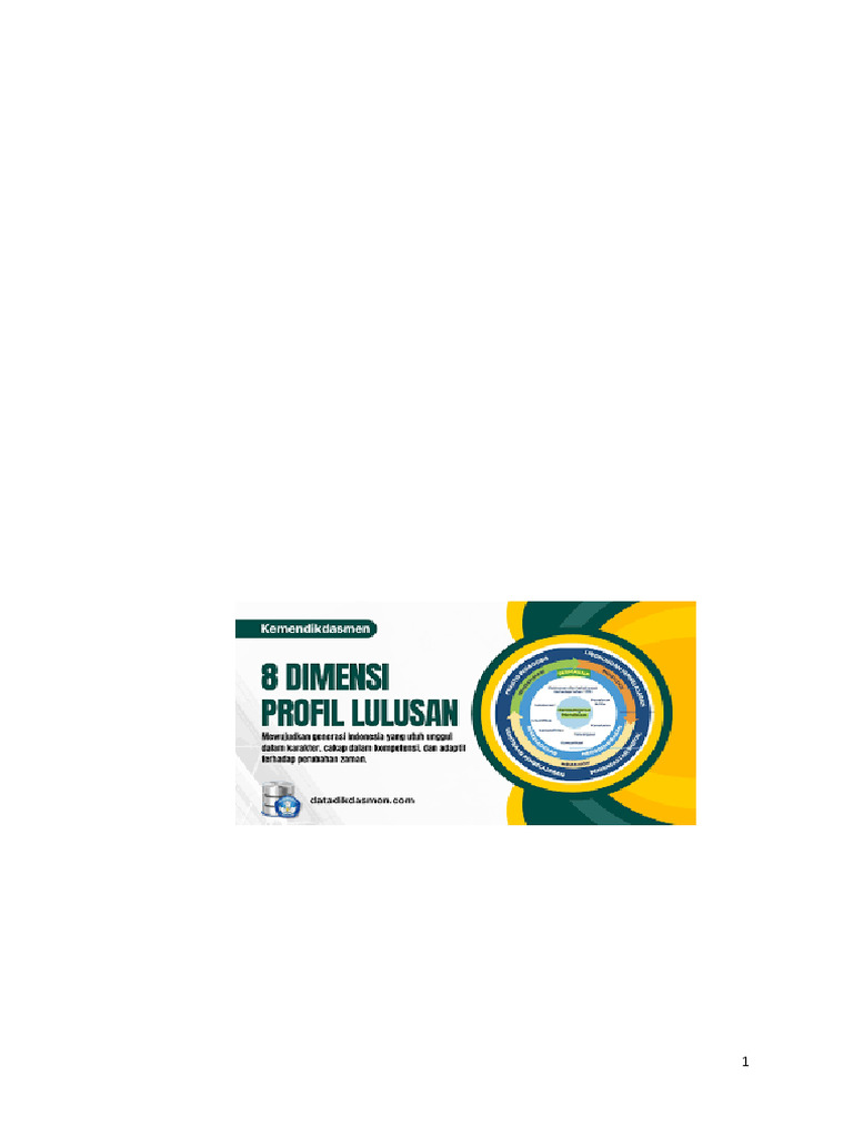 Modul Dimensi Profil Kelulusan | PDF