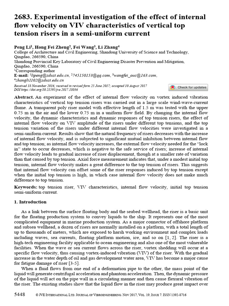 2017 - Experimental Investigation of The Effect of Internal Flow ...
