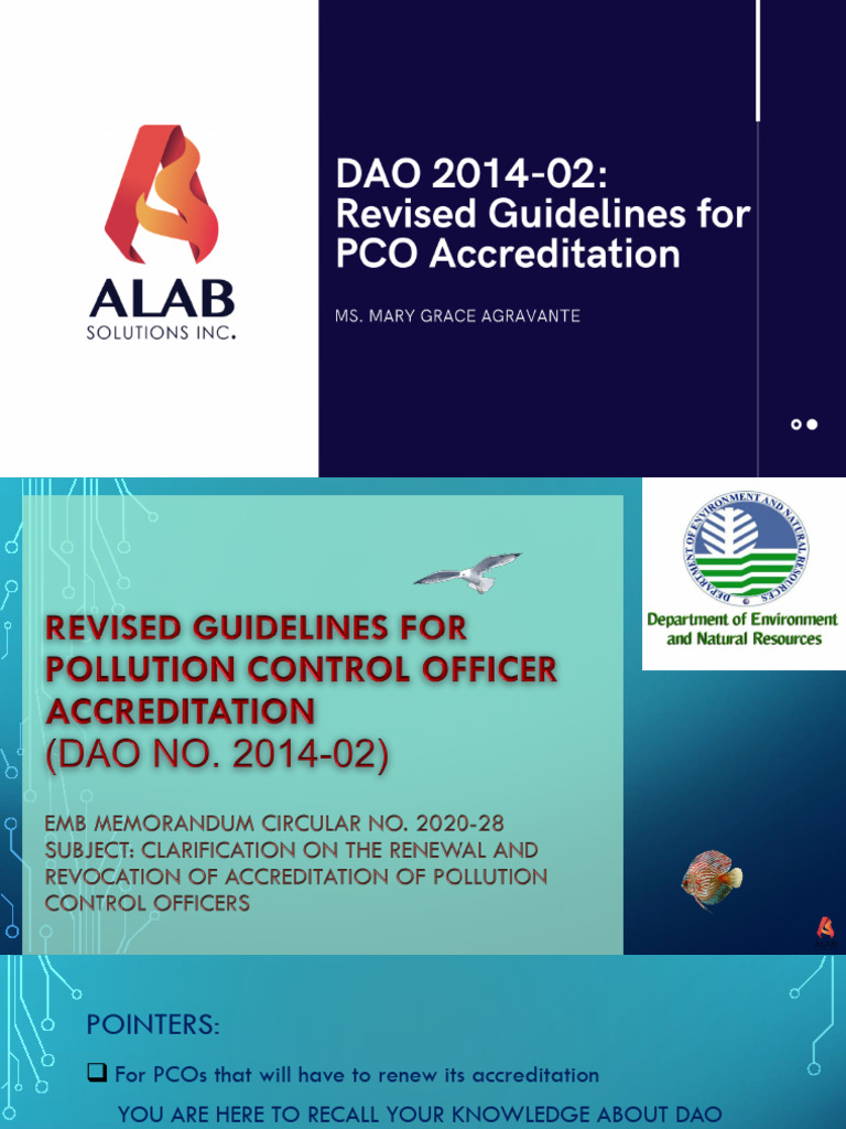 DAO 2014-02 - Revised Guidelines For PCO Accreditation | PDF | Waste | Hazardous Waste