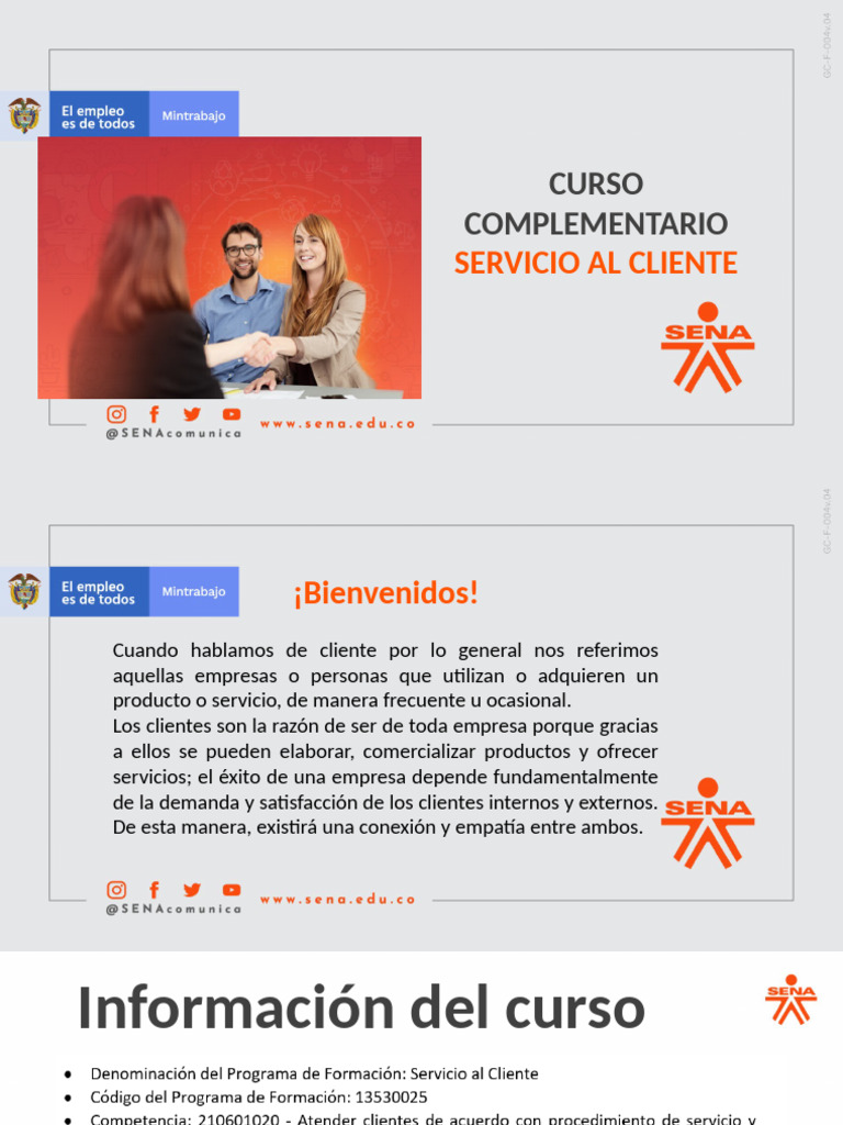 Presentacion Servicio Al Cliente 1. | PDF | Servicio al Cliente | Cliente