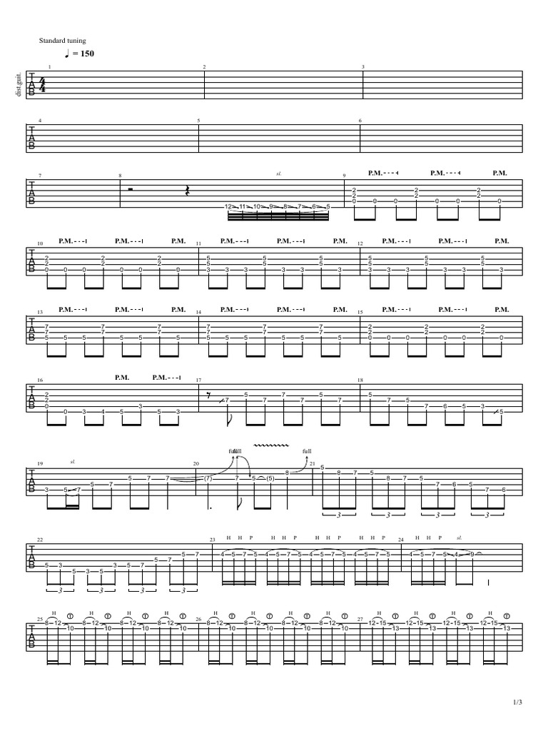 Moe Tab Standard Tuning Guide | PDF